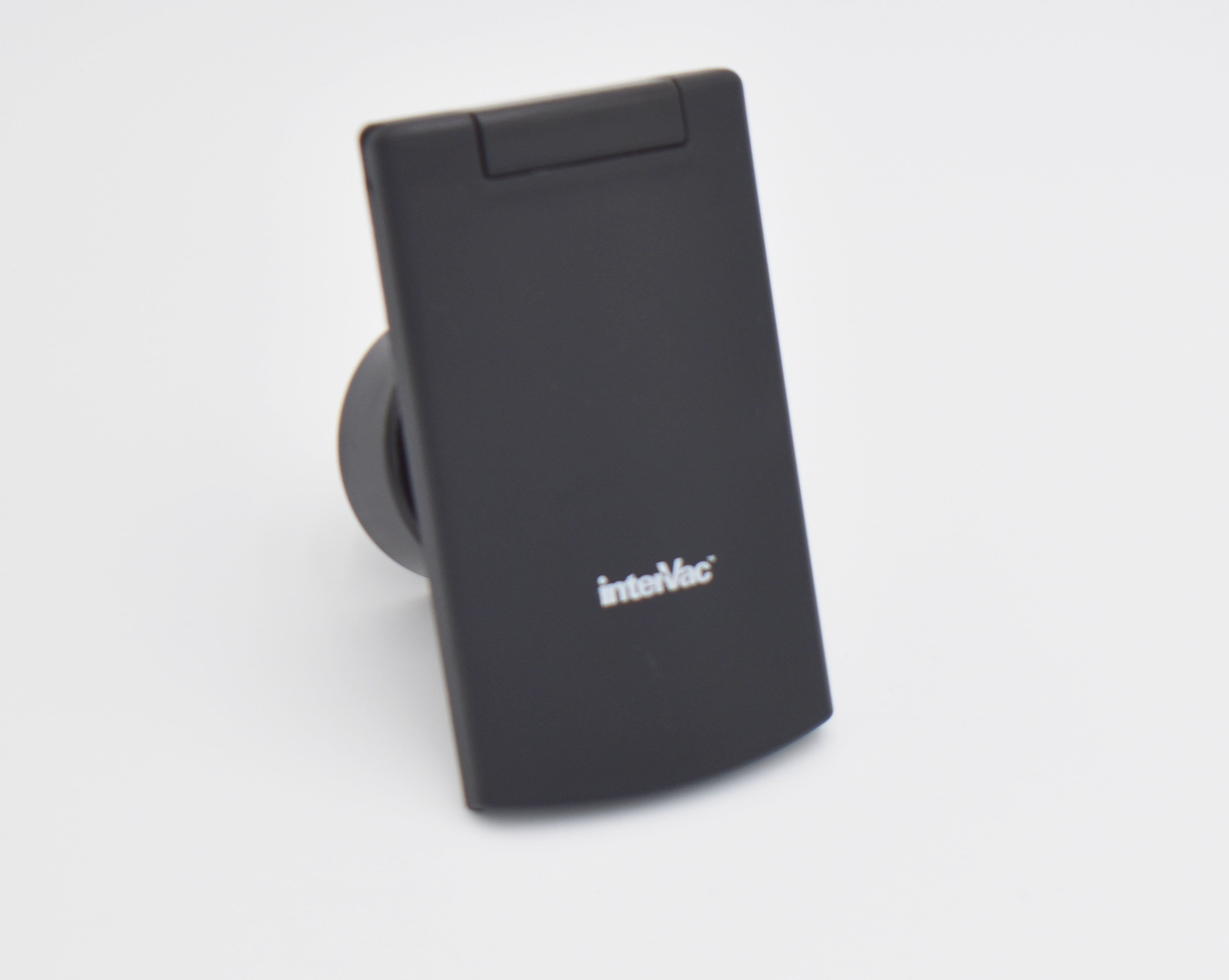 InterVac Design Corp, Central Vacuum Wall Plate Inlet Valve-Black 3"x5" with Reducer - Walmart.com