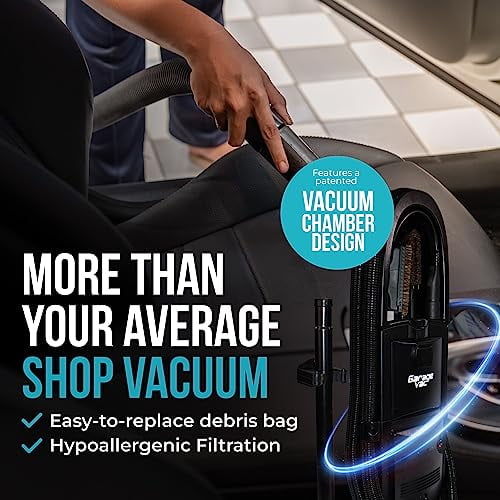 InterVac Garage Vacuum Cleaner for Workshop, 1 Gallon Garage Vacuum ...