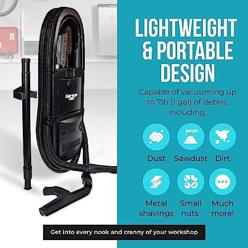 InterVac Garage Vacuum Cleaner for Workshop, 1 Gallon Garage Vacuum ...