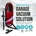 Intervac Design Wall Mounted Garage Vacuum Cleaner, 1 Gallon, Stretch ...