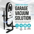 InterVac Wall Mounted Garage Vacuum Cleaner, 1 Gallon with Stretch Hose ...