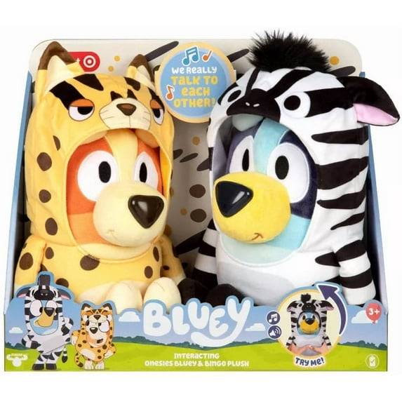 Interacting Onesies Bluey & Bingo Feature Plush - Walmart.com