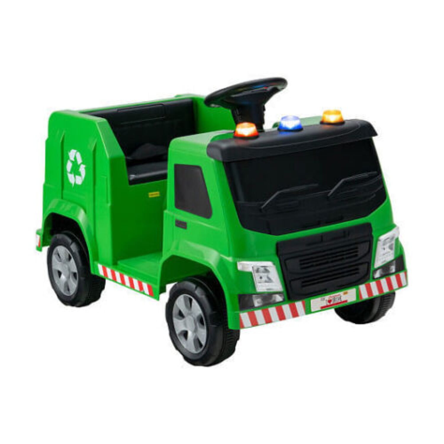 Interactive 12V Garbage Truck for Kids with Flashing Lights and ...