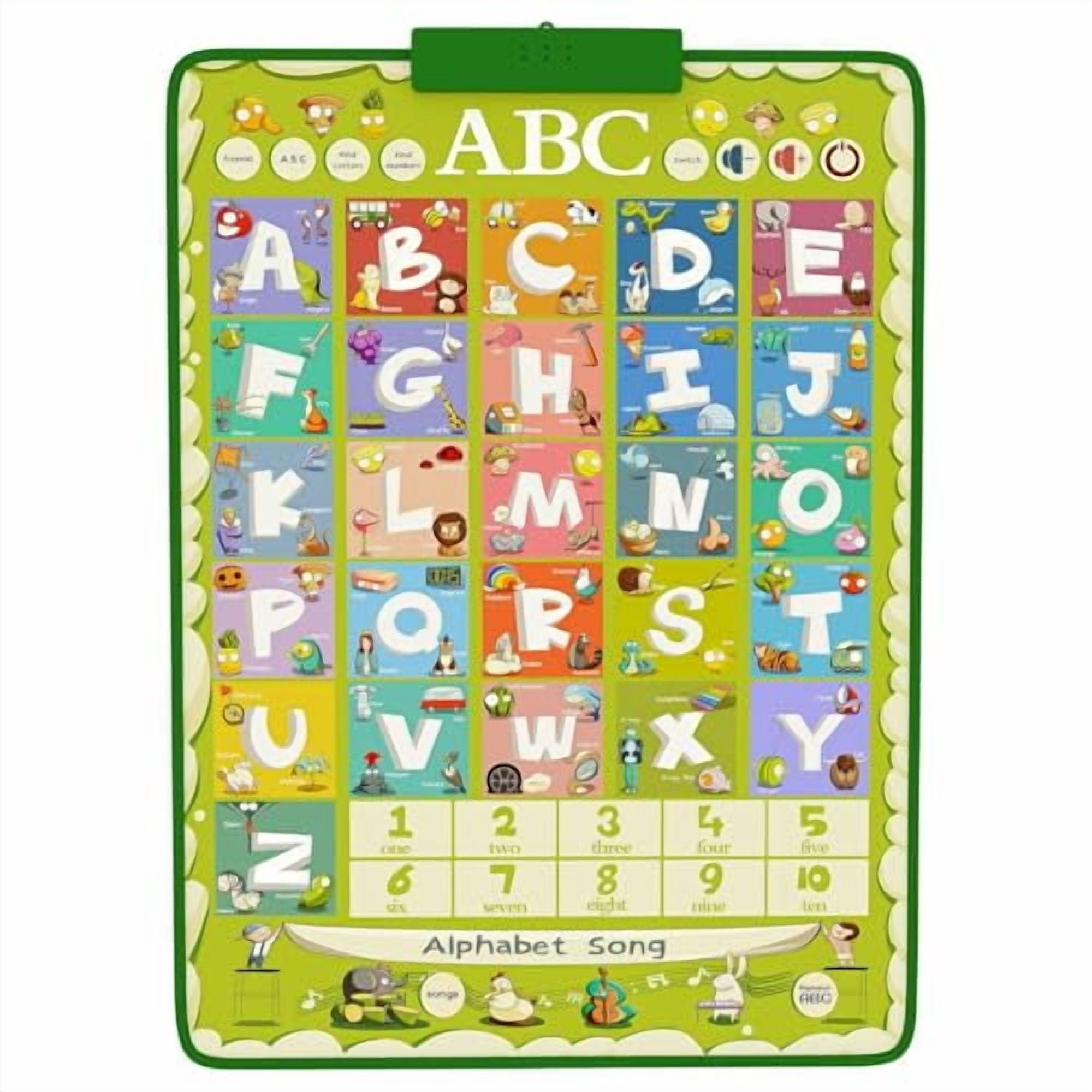 Interactive ABC Learning Board,Educational Alphabet Chart with Numbers ...