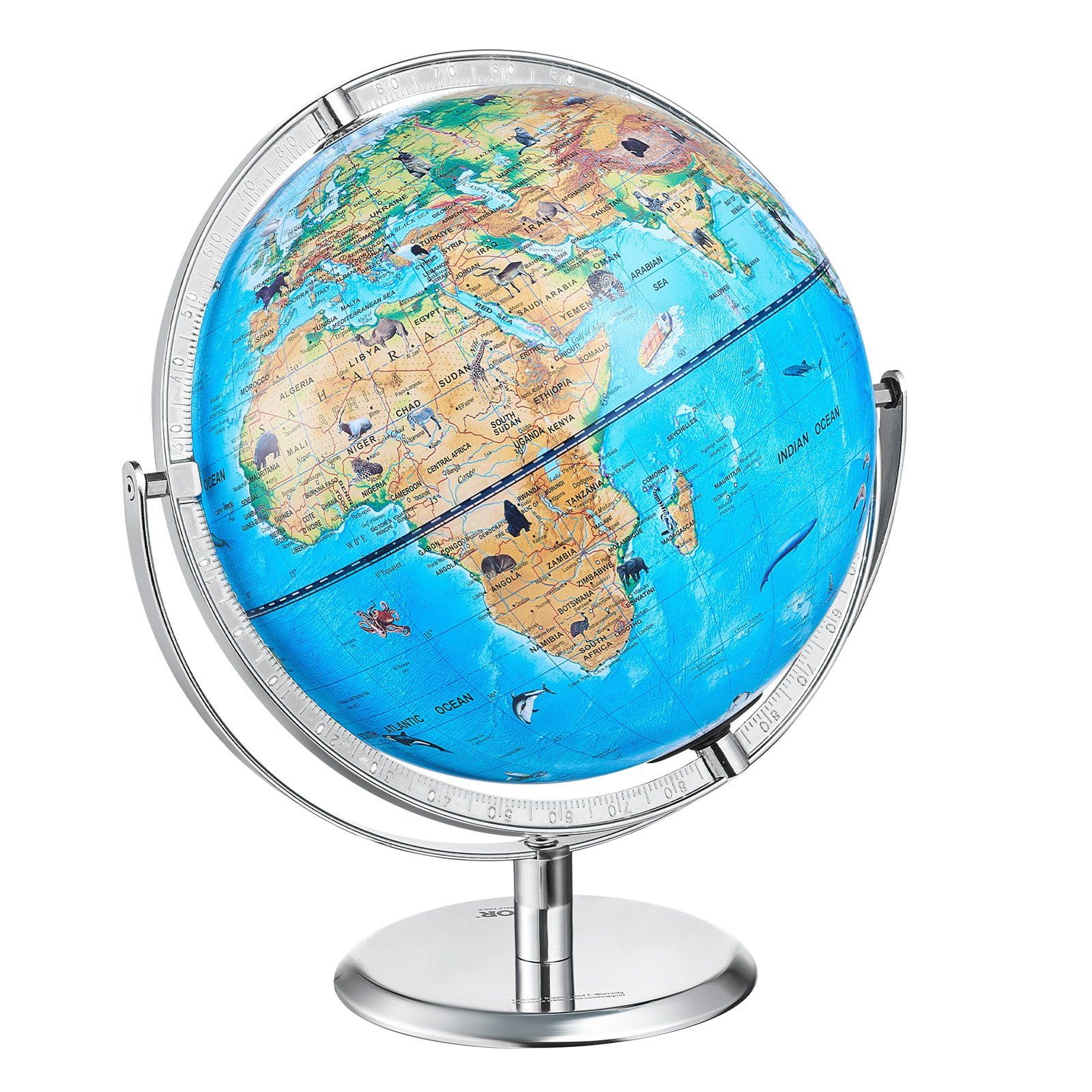 Interactive AR World Globe for Kids - 10 inch/254mm STEM Educational ...