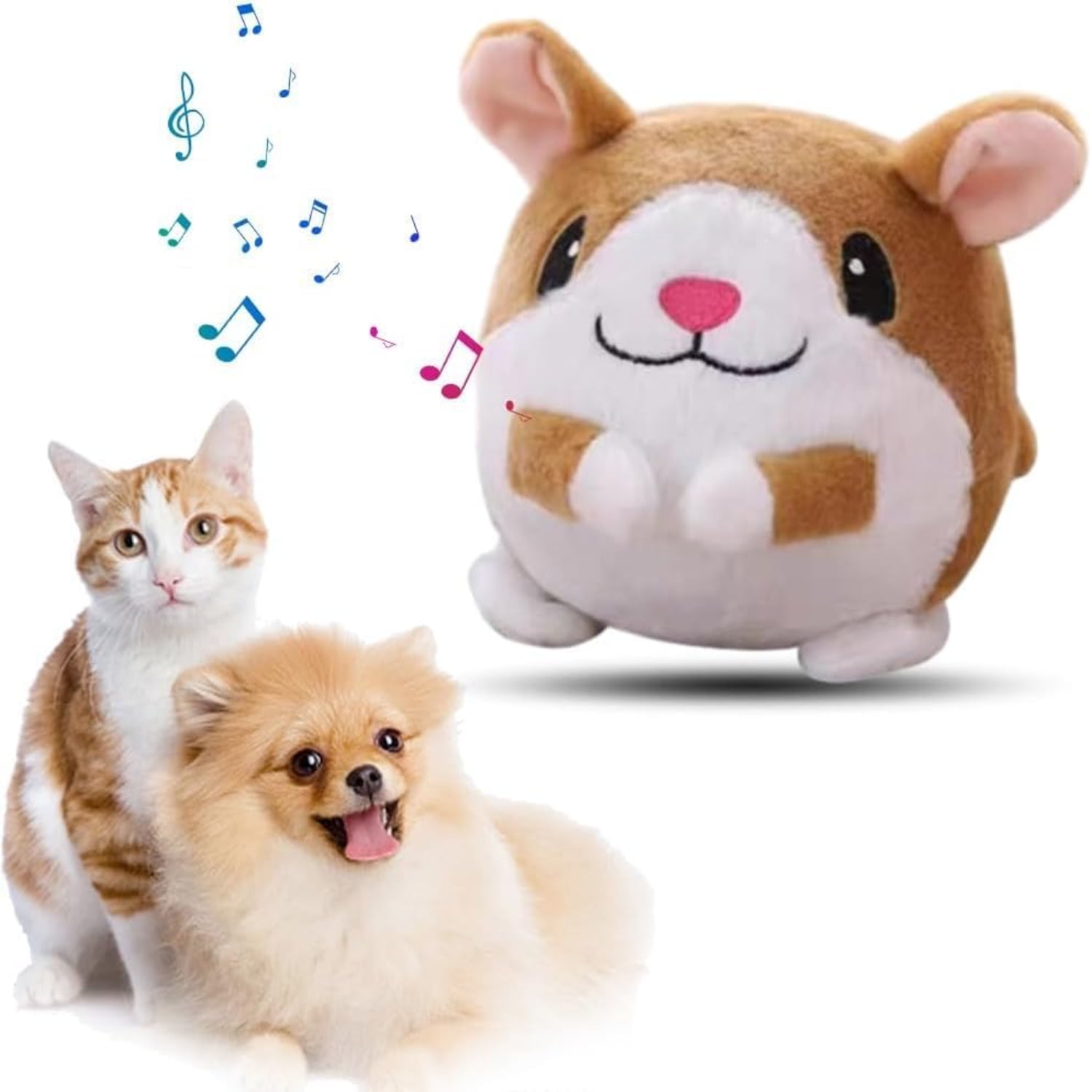 Interactive Active Moving Pet Plush Toy for Dogs and Cats - Electronic ...