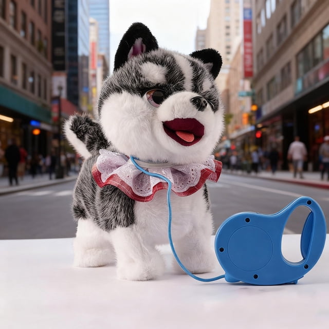 Interactive Animal Toy with Motion Sound Effects Realistic Soft Cuddly ...