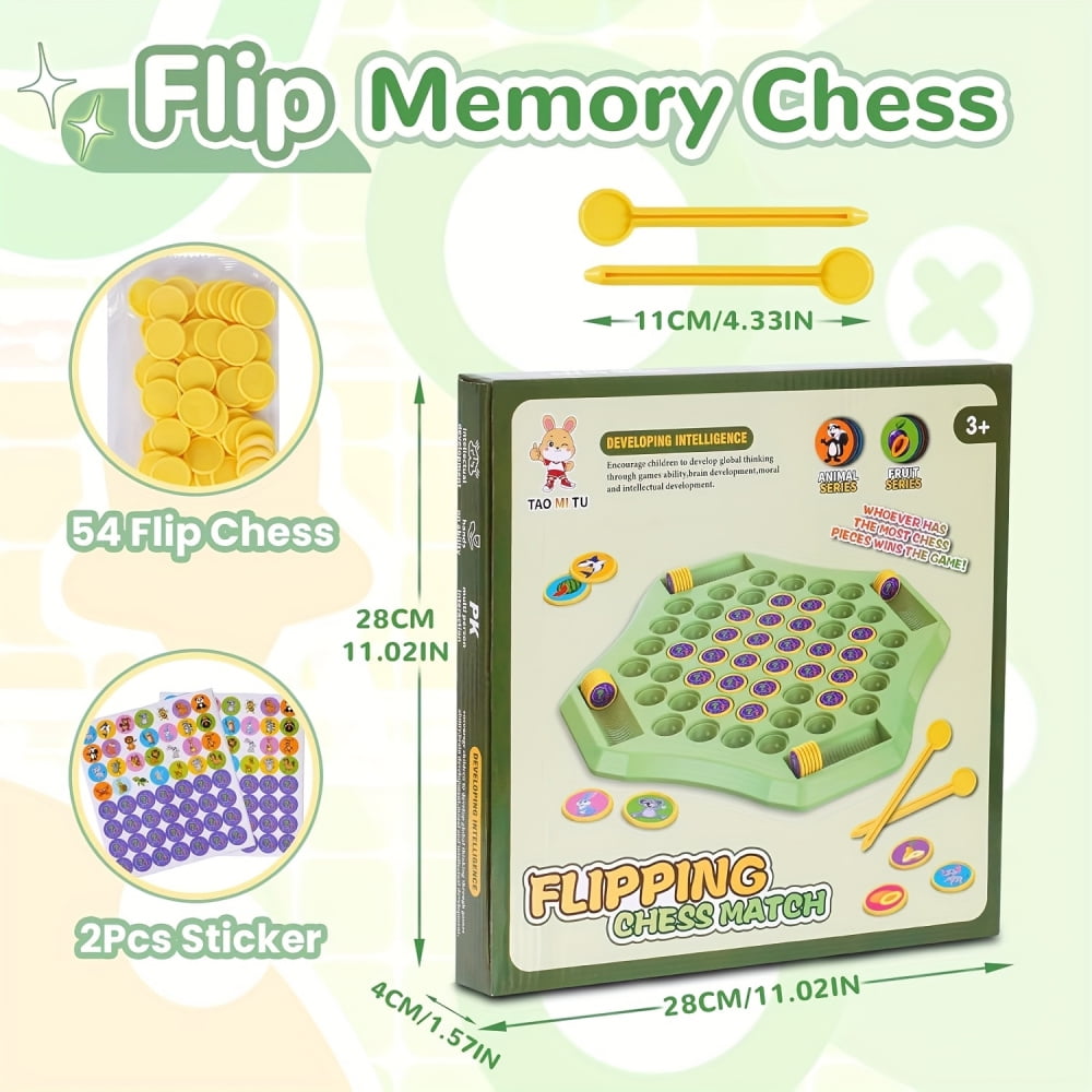 Interactive Animal and Fruit Matching Memory Chess Game - Strategy ...