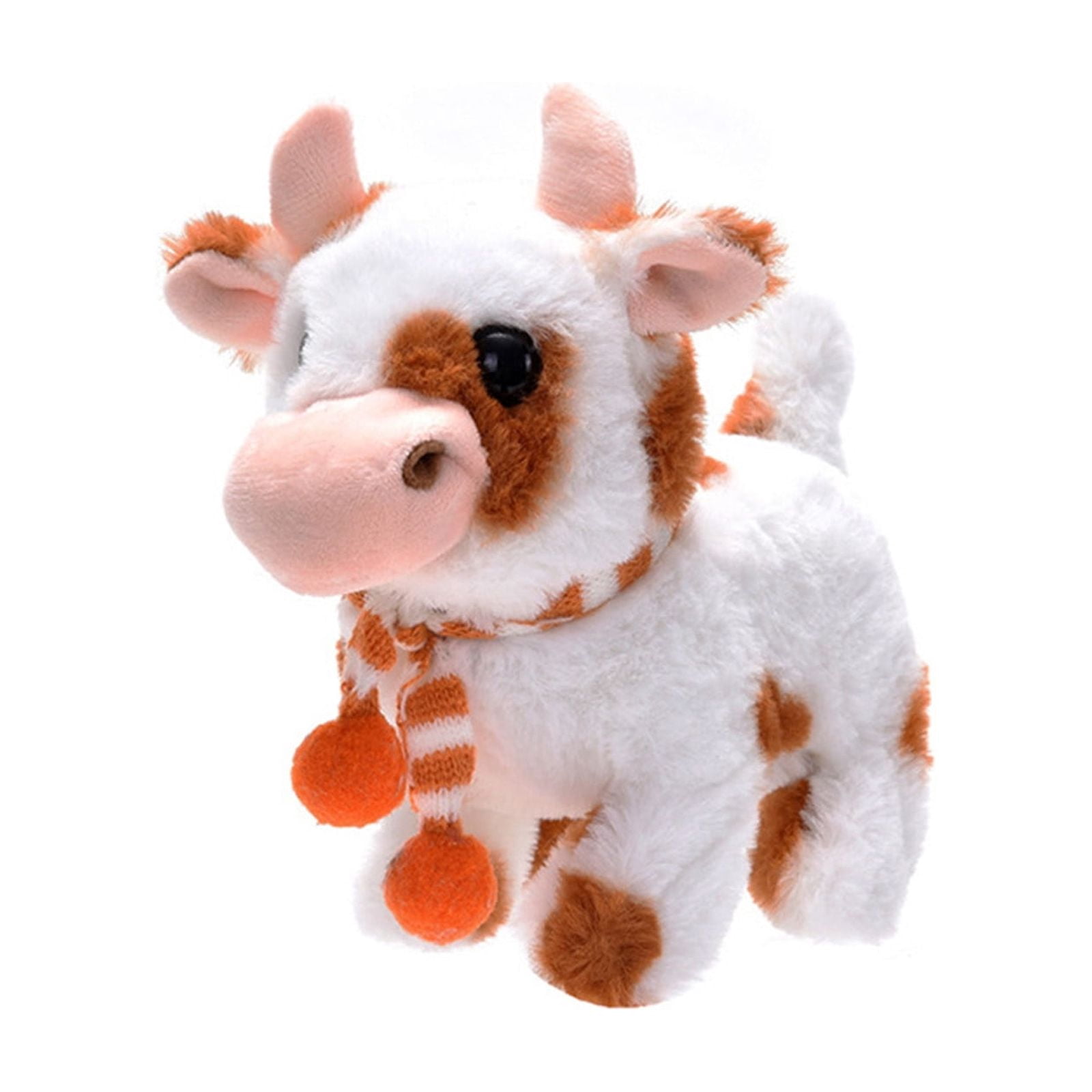 Interactive Animated Cow Plush Lifelike Walking Cow Toy With Moo Sounds ...