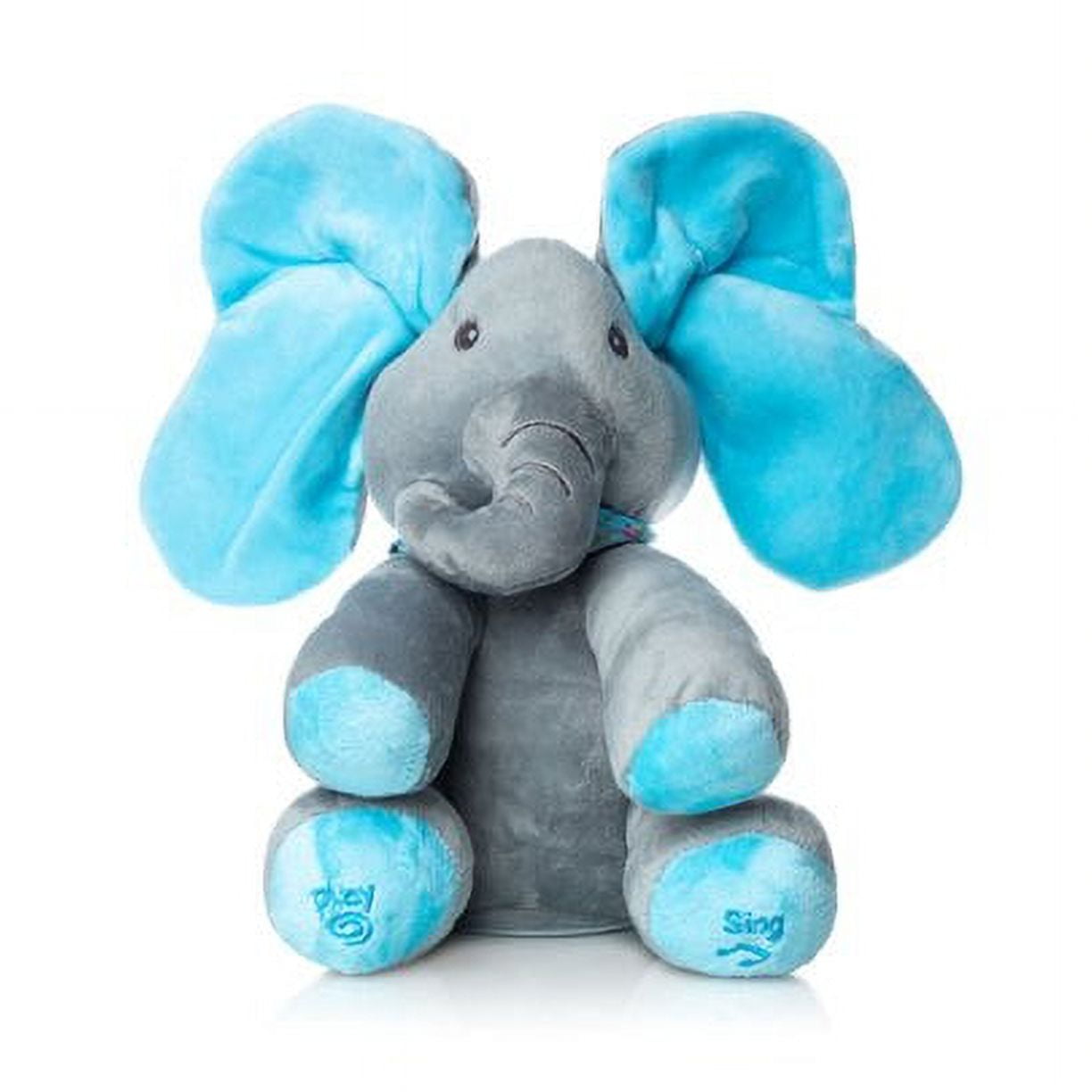 Interactive Animated Singing & Peek-A-Boo Plush Elephant Stuffed Animal ...