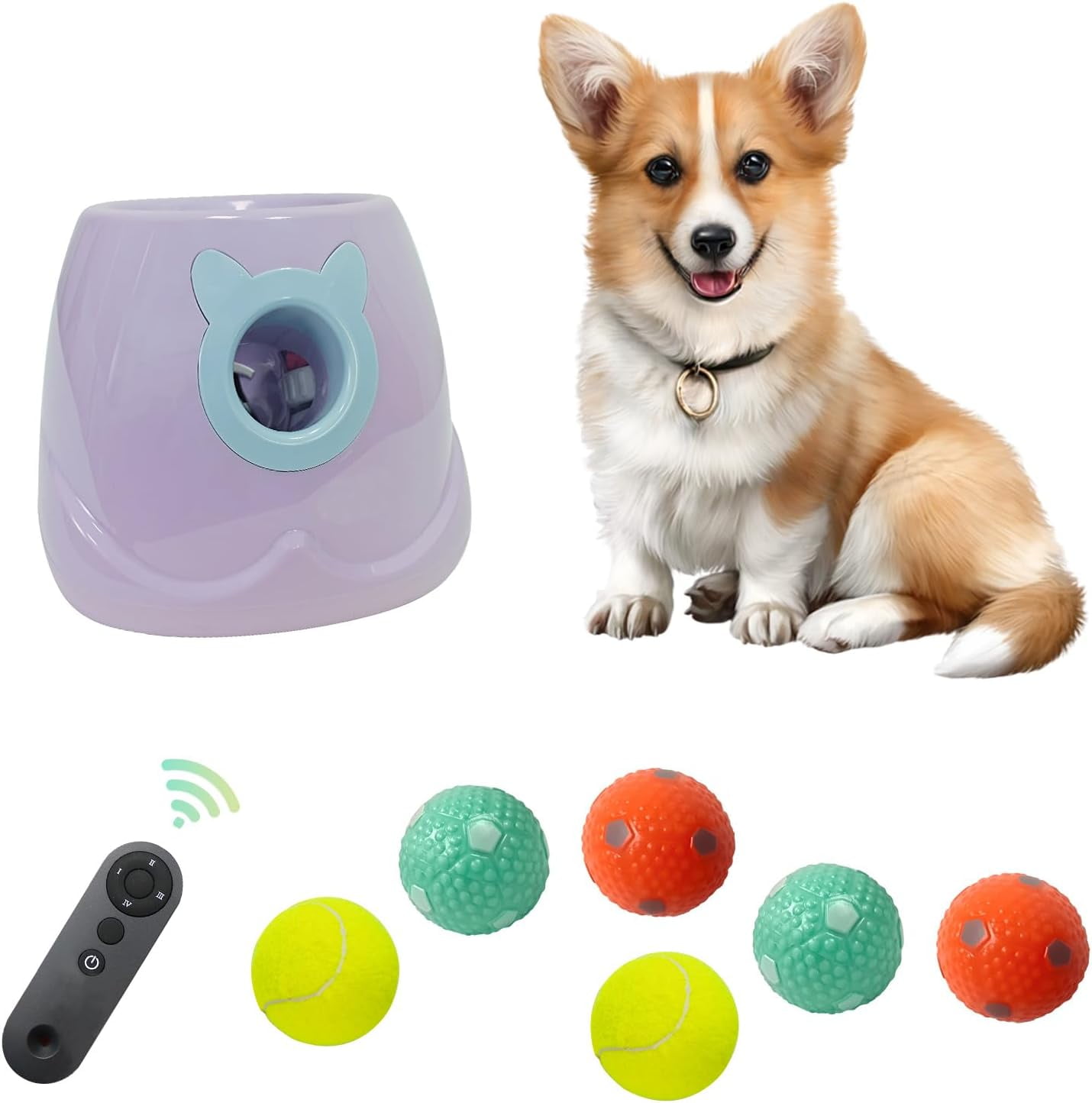 Interactive Automatic Dog Ball Launcher for Small and Medium Size Dogs ...
