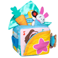 Interactive Baby Soft Activity Cube Toy with Plush Bunny, Carrot, and ...
