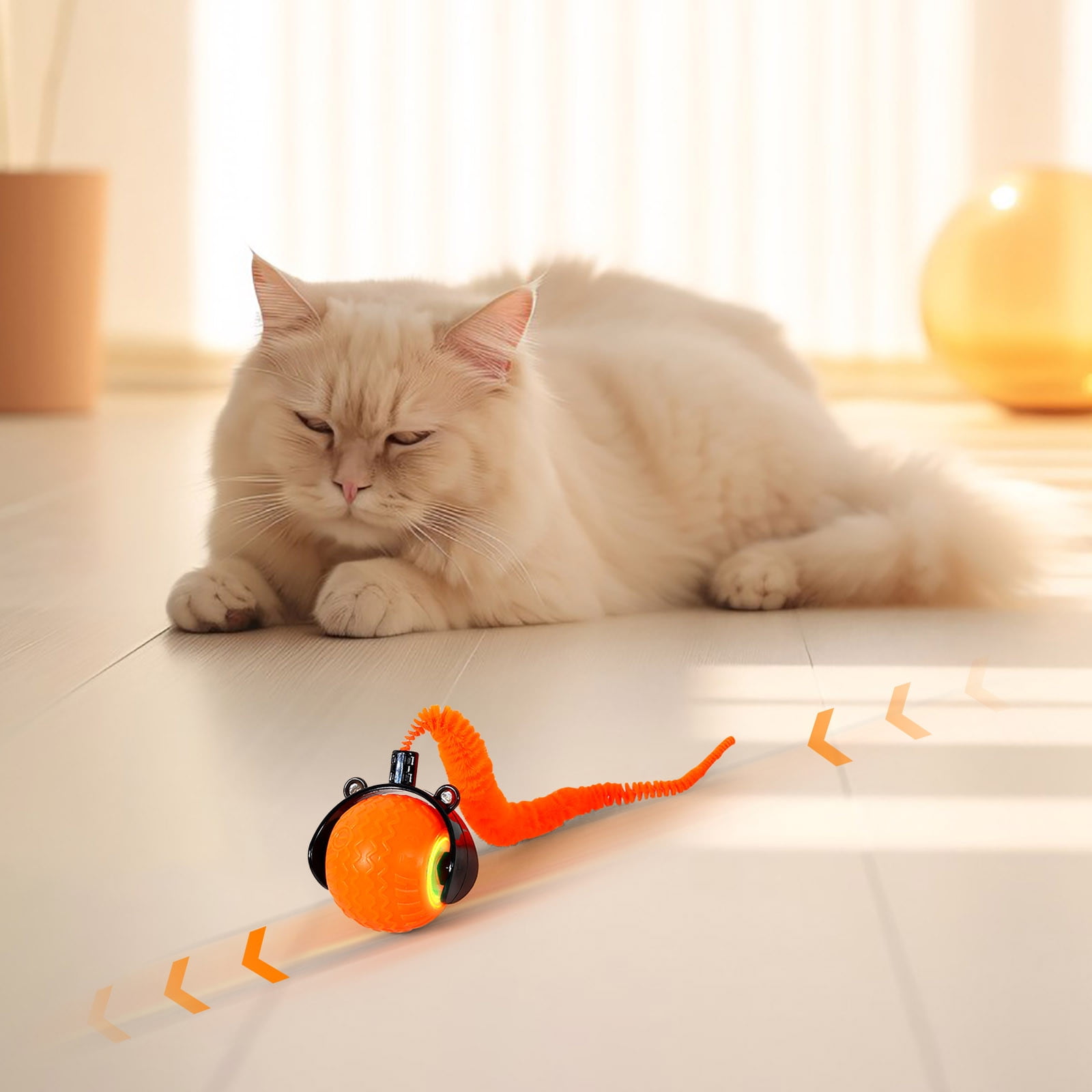 Interactive Ball Toy,2025 New Cats Toy Smart Automatic Rolling Toy For Bored Indoor Adult Cats ...