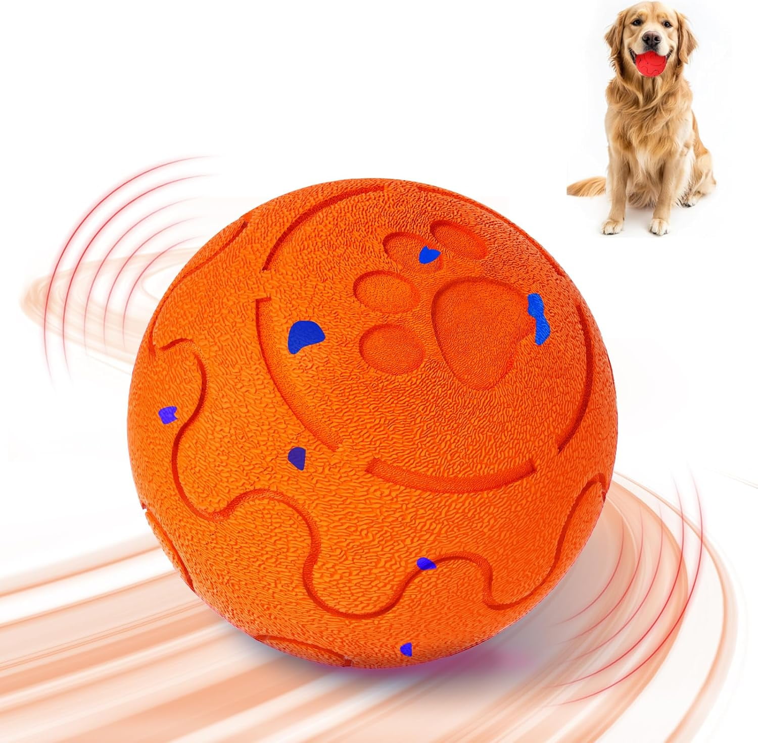 Interactive Ball, for Medium and Large Dogs, Automatic Moving, Rotating ...