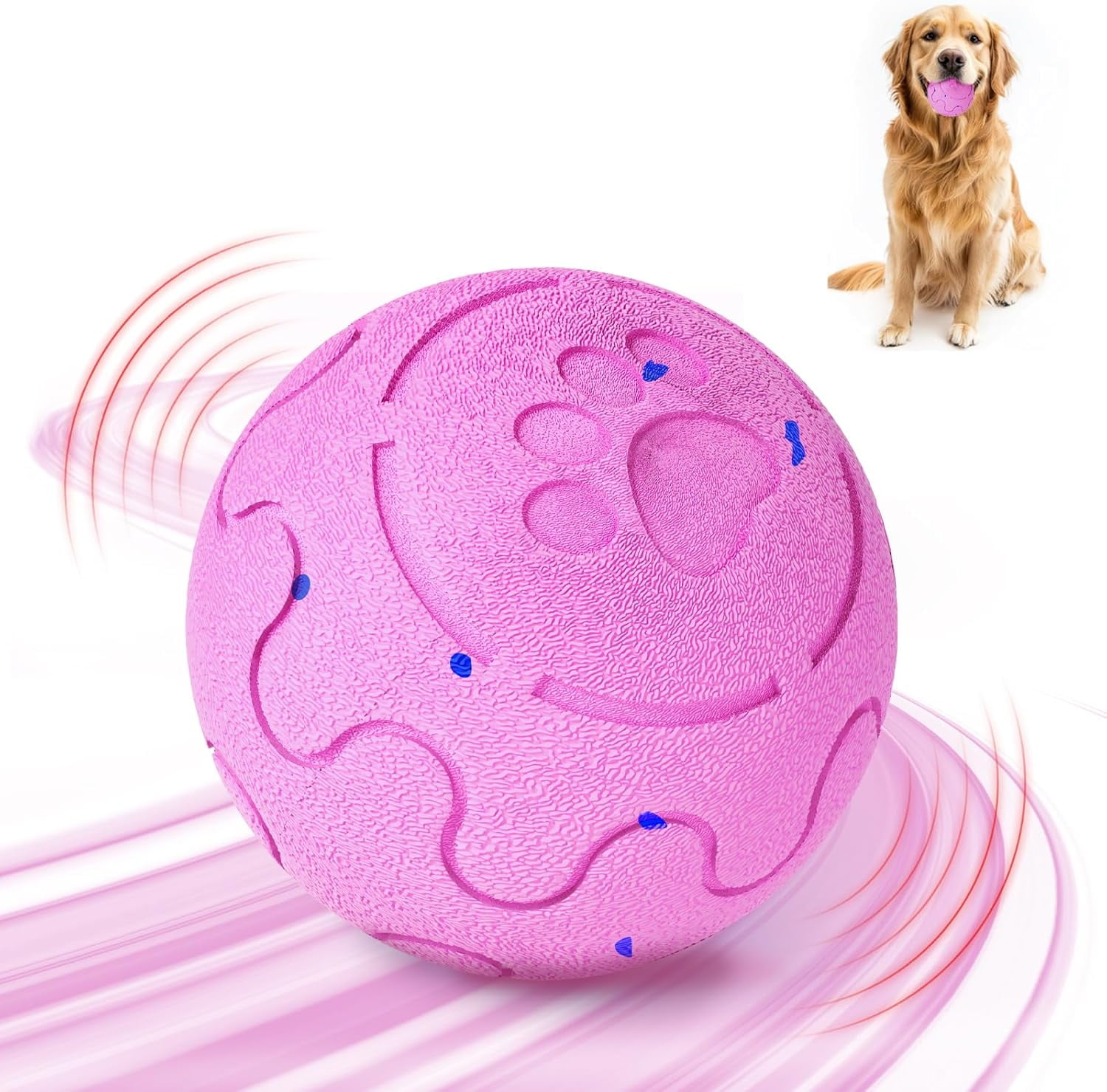 Interactive Ball, for Medium and Large Dogs, Automatic Moving, Rotating ...