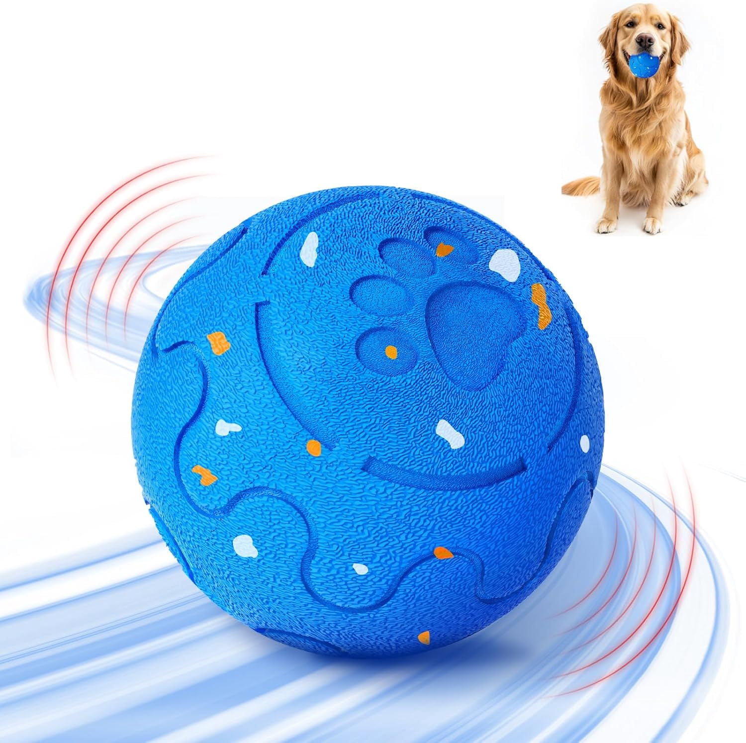Interactive Ball, for Medium and Large Dogs, Automatic Moving, Rotating ...