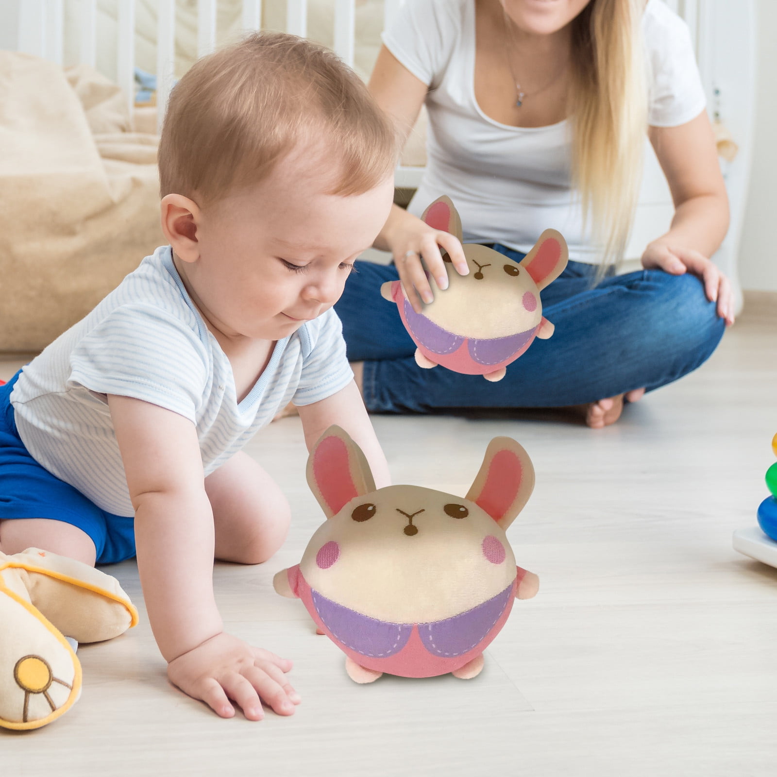 Interactive Bouncing Talking Animal Ball Toy For Toddlers, Cute Plush ...