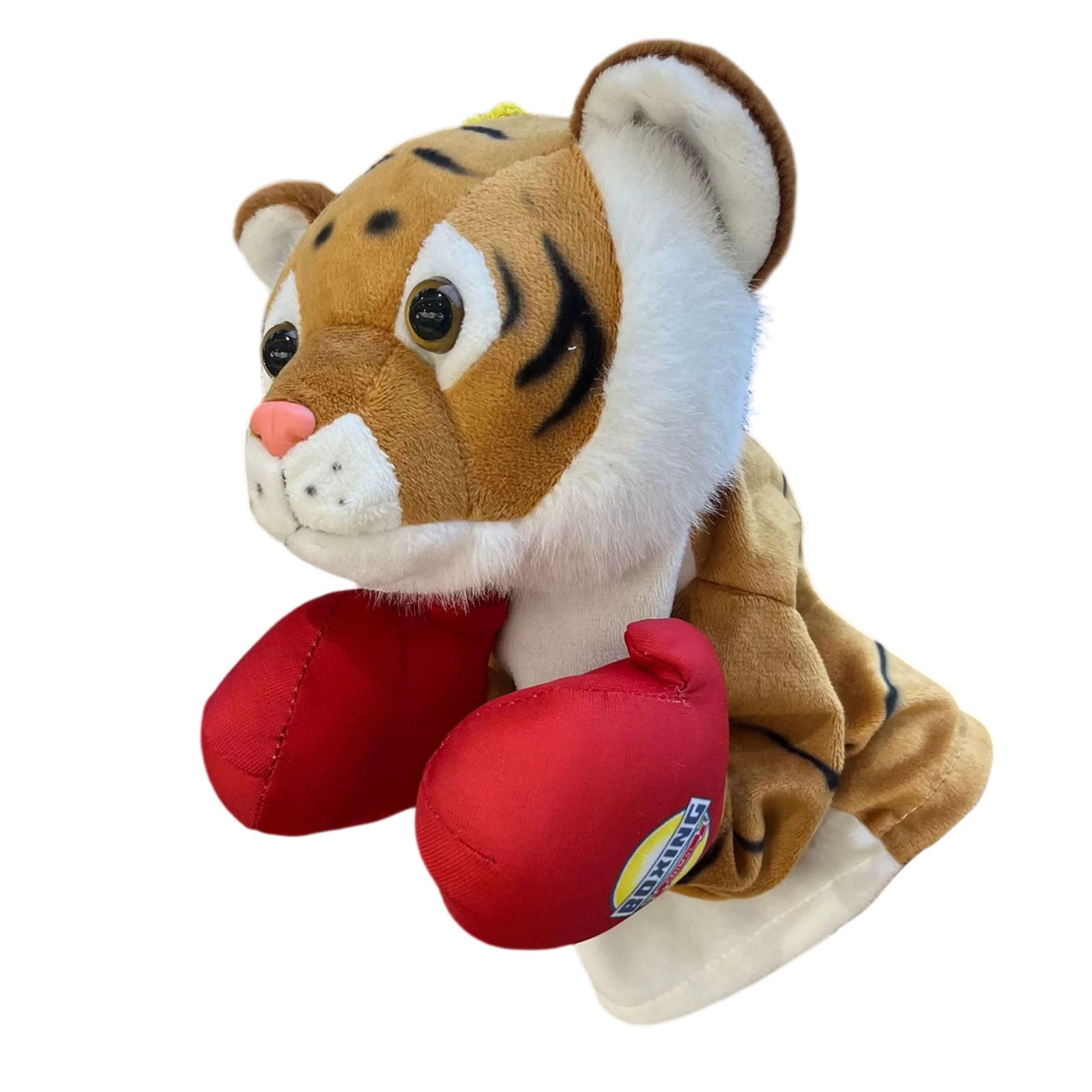 Interactive Boxing Hand Puppet Toys – 11" Sound-Activated Plush Gloves ...