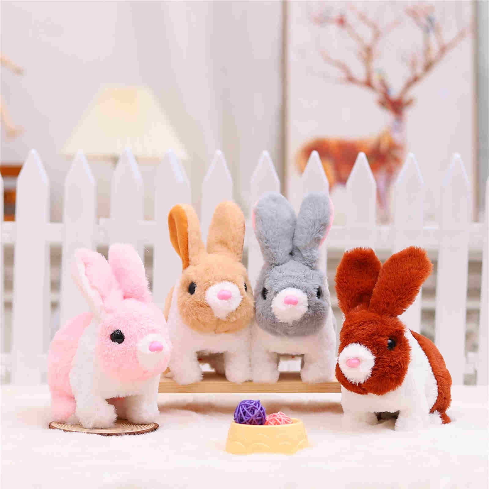 Interactive Bunny Toy | Walking & Talking Plush Rabbit | Soft Lifelike ...