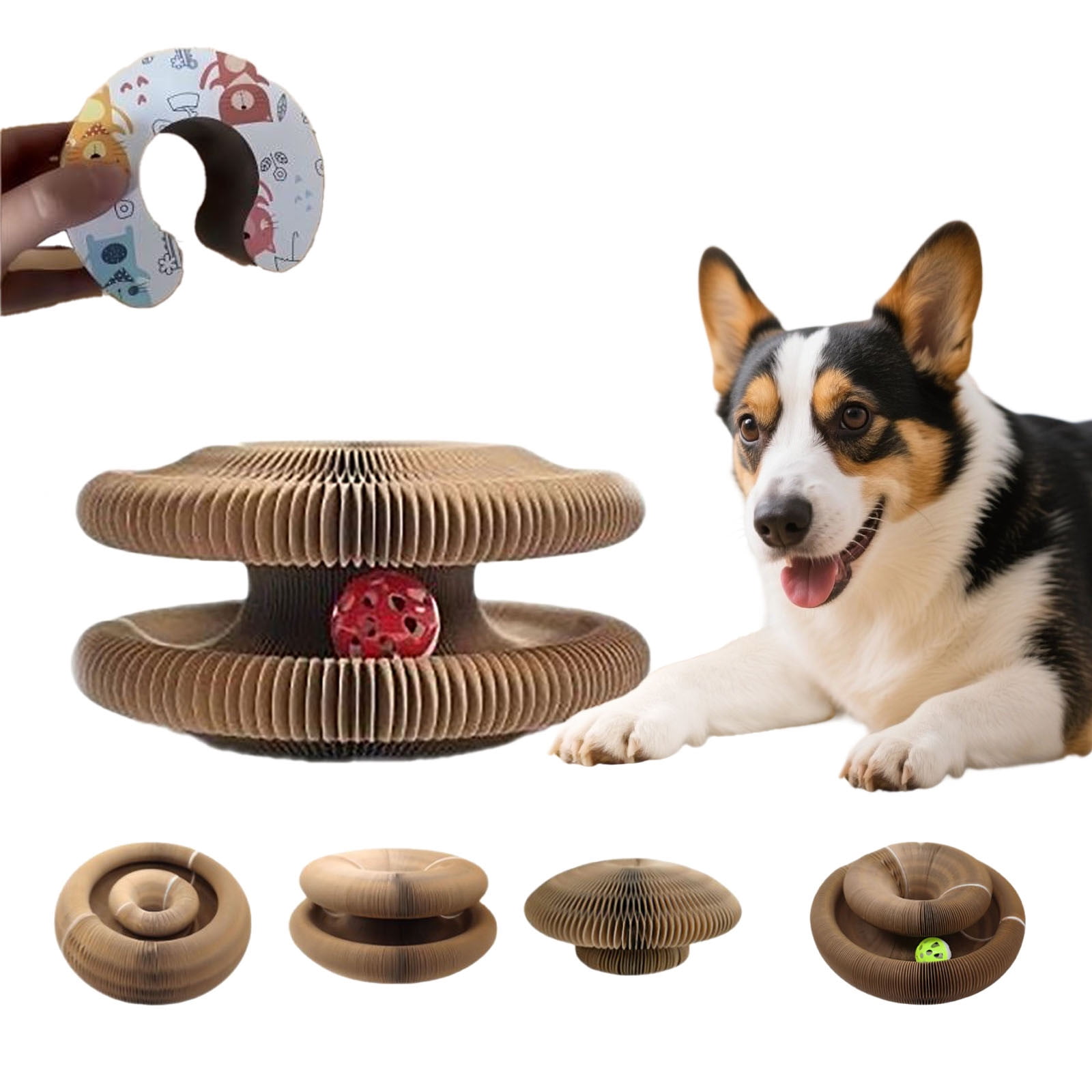 Interactive Carpet Toy Rolling With Corrugated Paper For Scratching ...