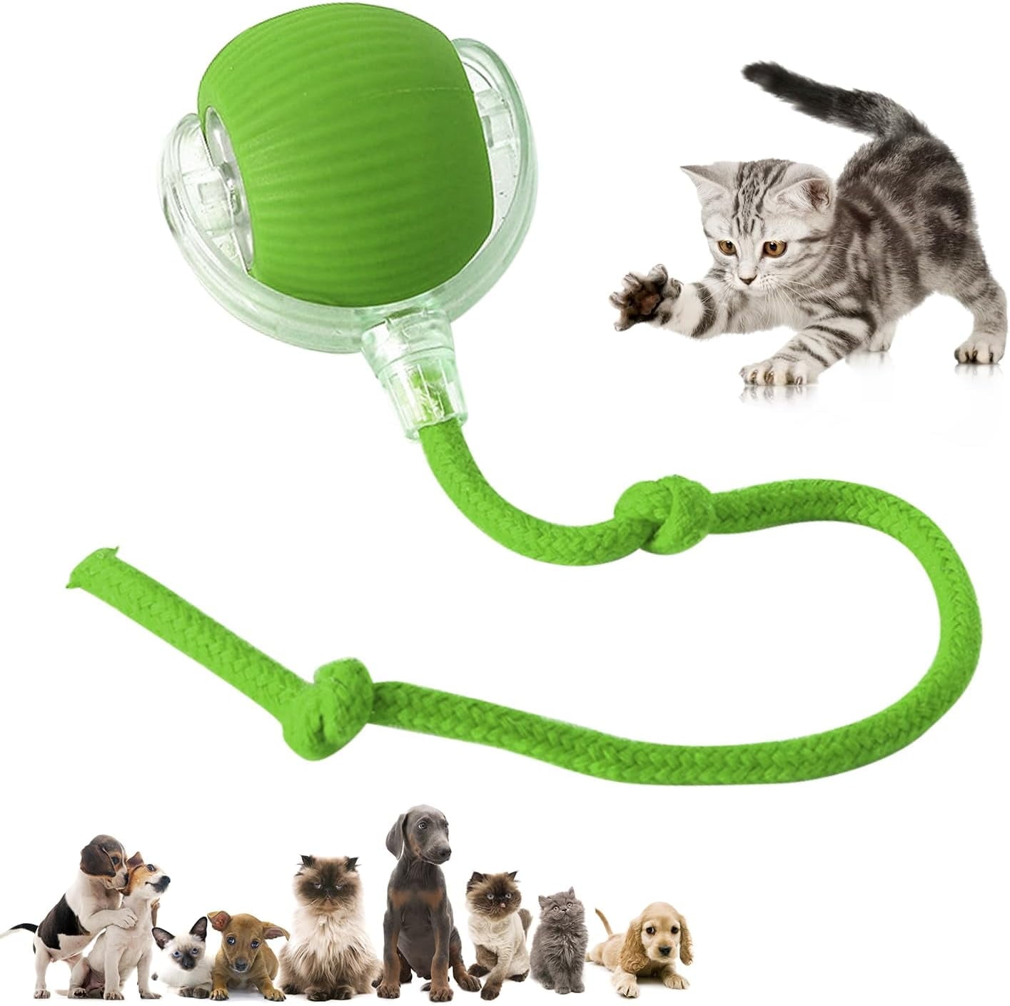 Interactive Cat Ball Toy,New Automatic Moving Dog Cat Balls, Cat ...