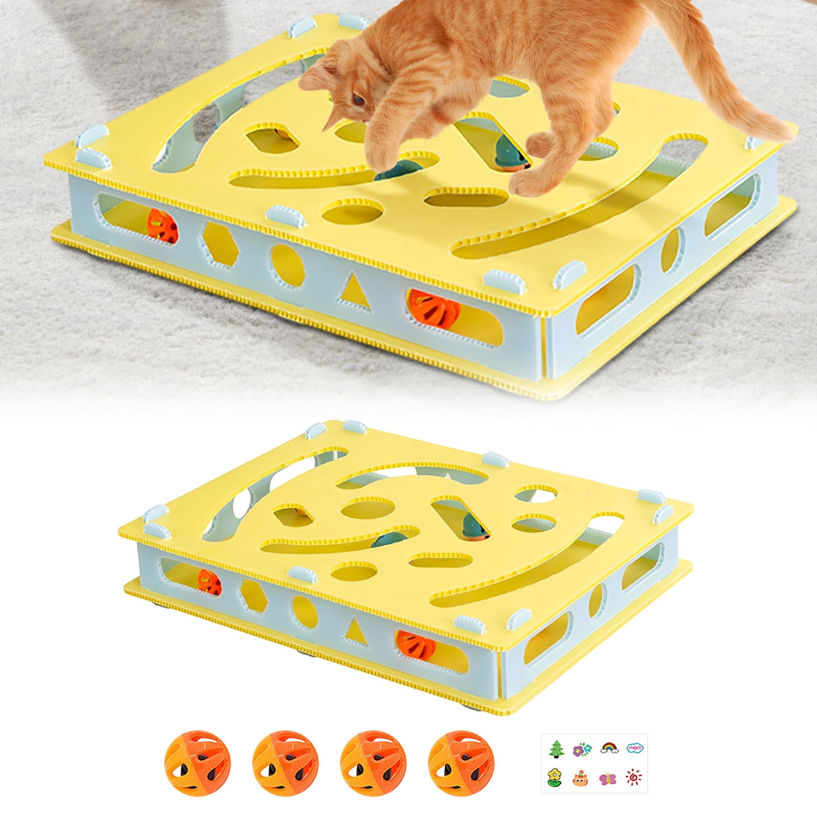 Interactive Cat Enrichment Toy with Maze Digging Game for Indoor Brain ...