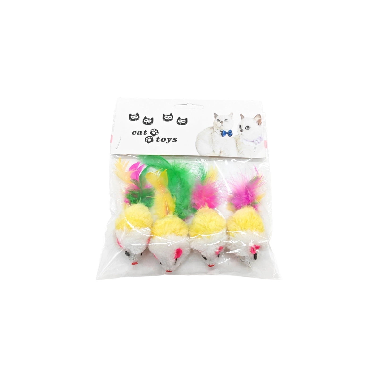 Interactive Cat Mouse Toys - Realistic Plush Mice for Kittens & Adult ...