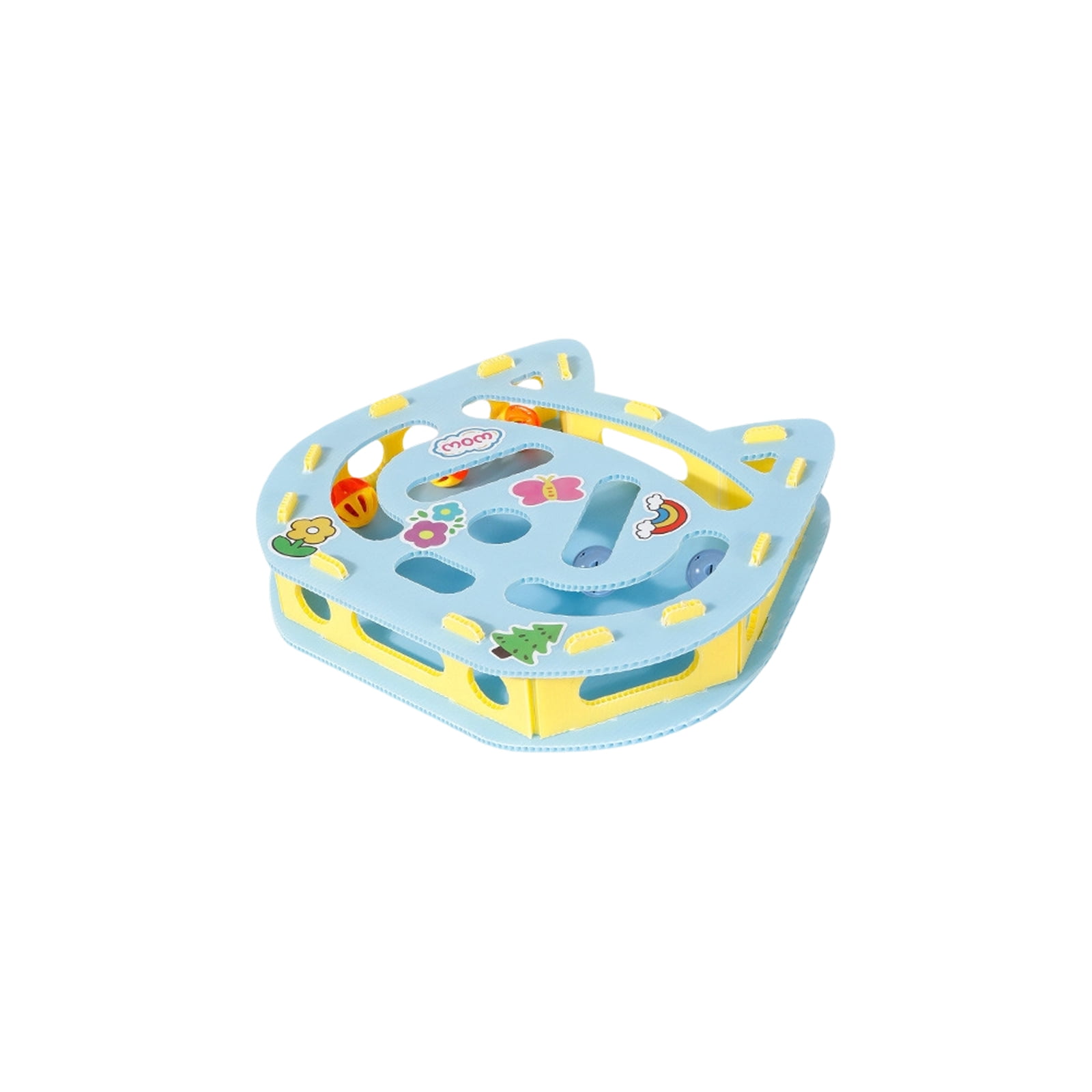 Interactive Cat Puzzle Digging Toy with Bell Balls & Spring Wand, Maze ...