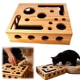 Interactive Cat Puzzle Toy, Mental Stimulation Play Box for Indoor Cats ...