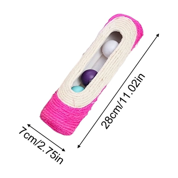 Interactive Cat Scratching Post Roller with Rolling Balls, Multi ...