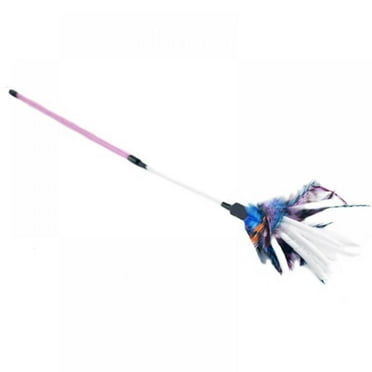 Pet Fit For Life Multi Feather Teaser and Exerciser for Cat and Kitten ...