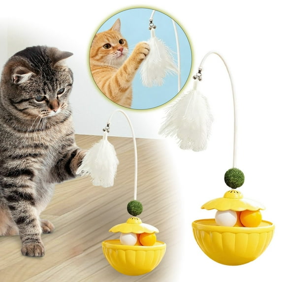 Interactive Cat Teaser Wand Toy for Indoor Play Exercise and Bonding ...
