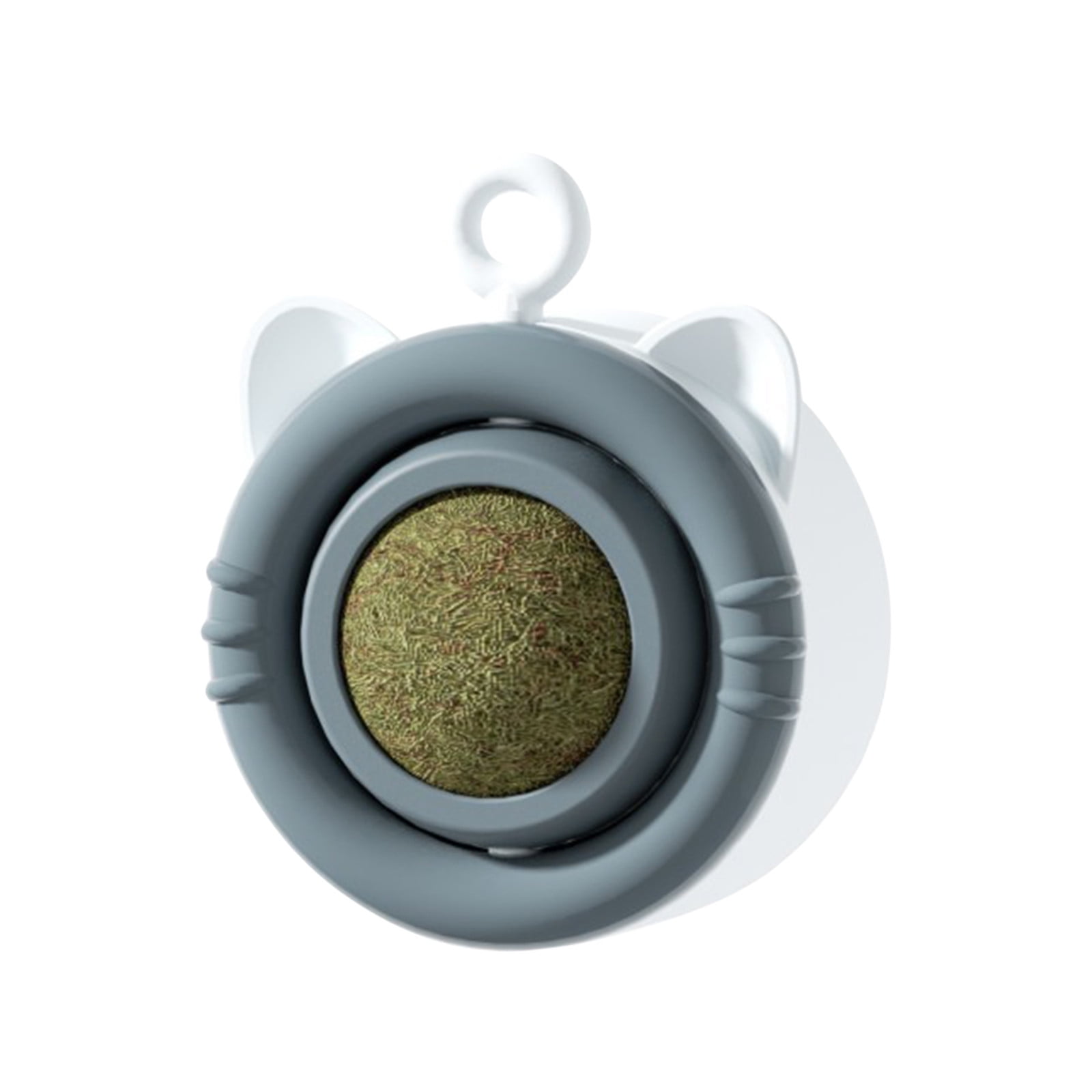 Interactive Cat Teething Toy with 360° Rotating Globe Catmint Flavor ...