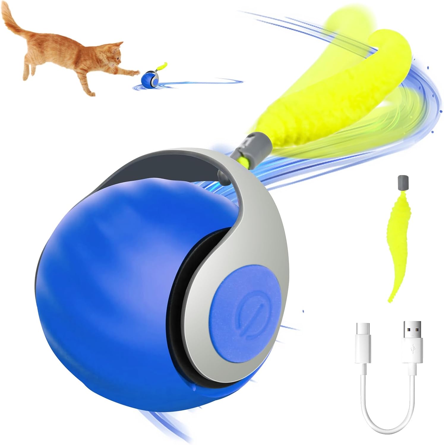 Interactive Cat Toy Ball, Automatic Interactive Cat Toys for Indoor ...