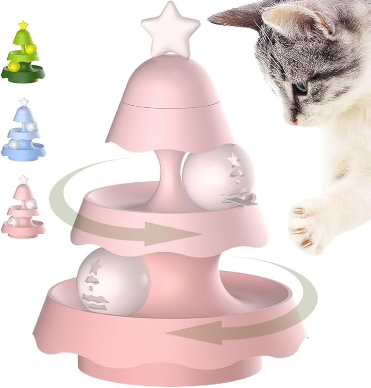Interactive Cat Toy Ball Turntable, Cat Toys Interactive Cat Toys Teeth ...