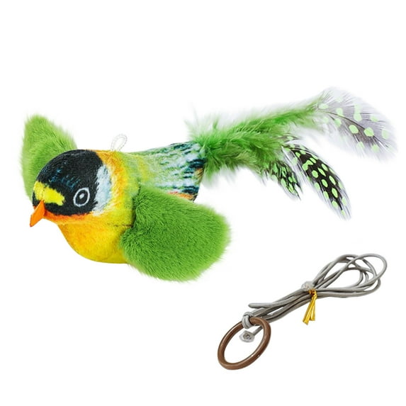Interactive Cat Toy Chirping Bird with Flapping/Wings, Electric Flying ...