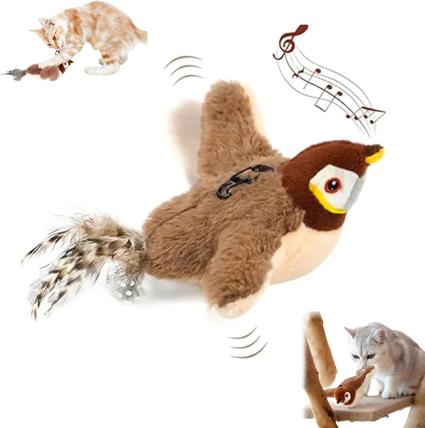 Interactive Cat Toy, Flappy Chase Cat Toy, Flappy Bird Cat Toy Flying ...