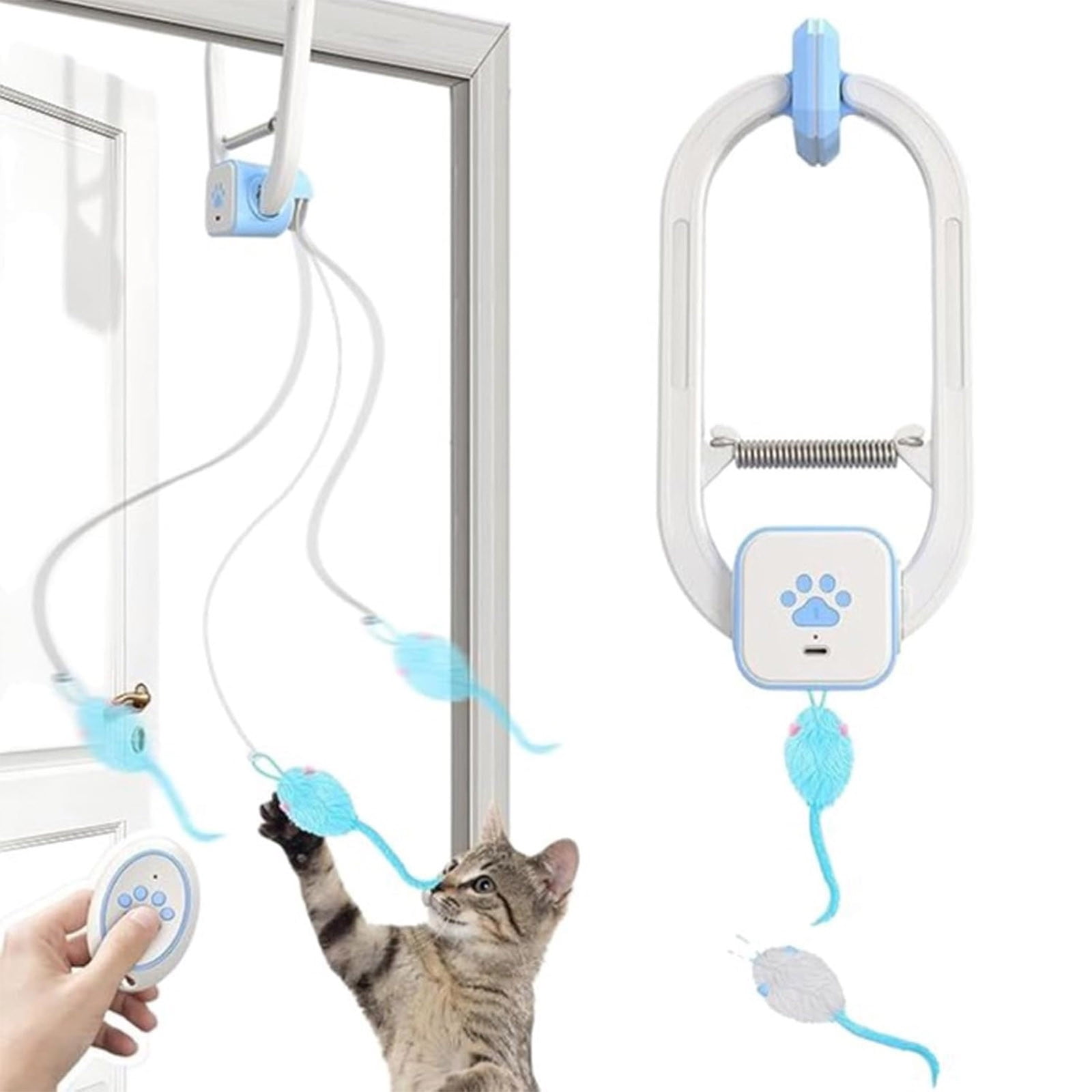 Interactive Cat Toy for Indoor Cats: Door-Mounted Automatic Moving ...