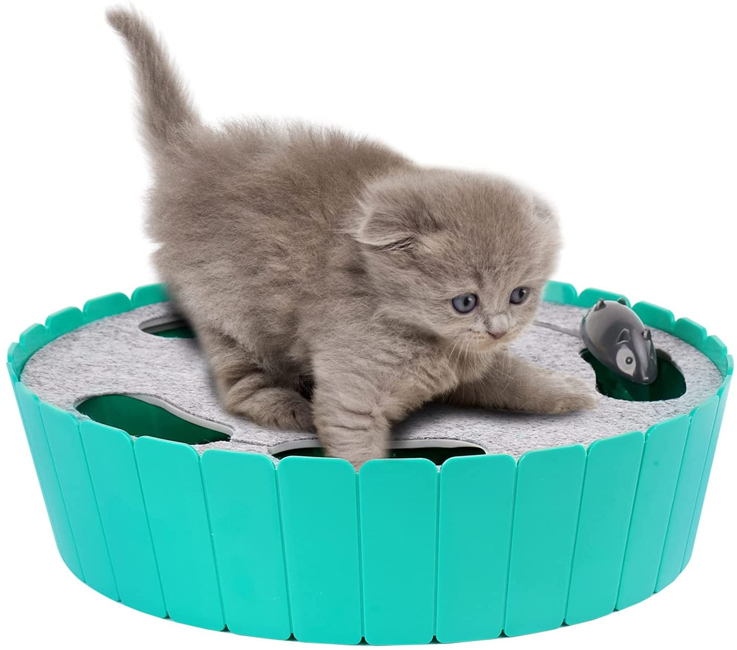 Interactive Cat Toy With Running Mouse, Electronic Motion Automatic ...