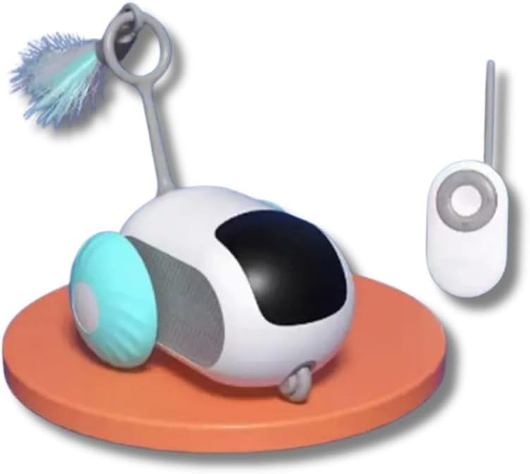 Interactive Cat Toy USB Recharge Cat Teasing Toy Smart Remote Car Smart ...