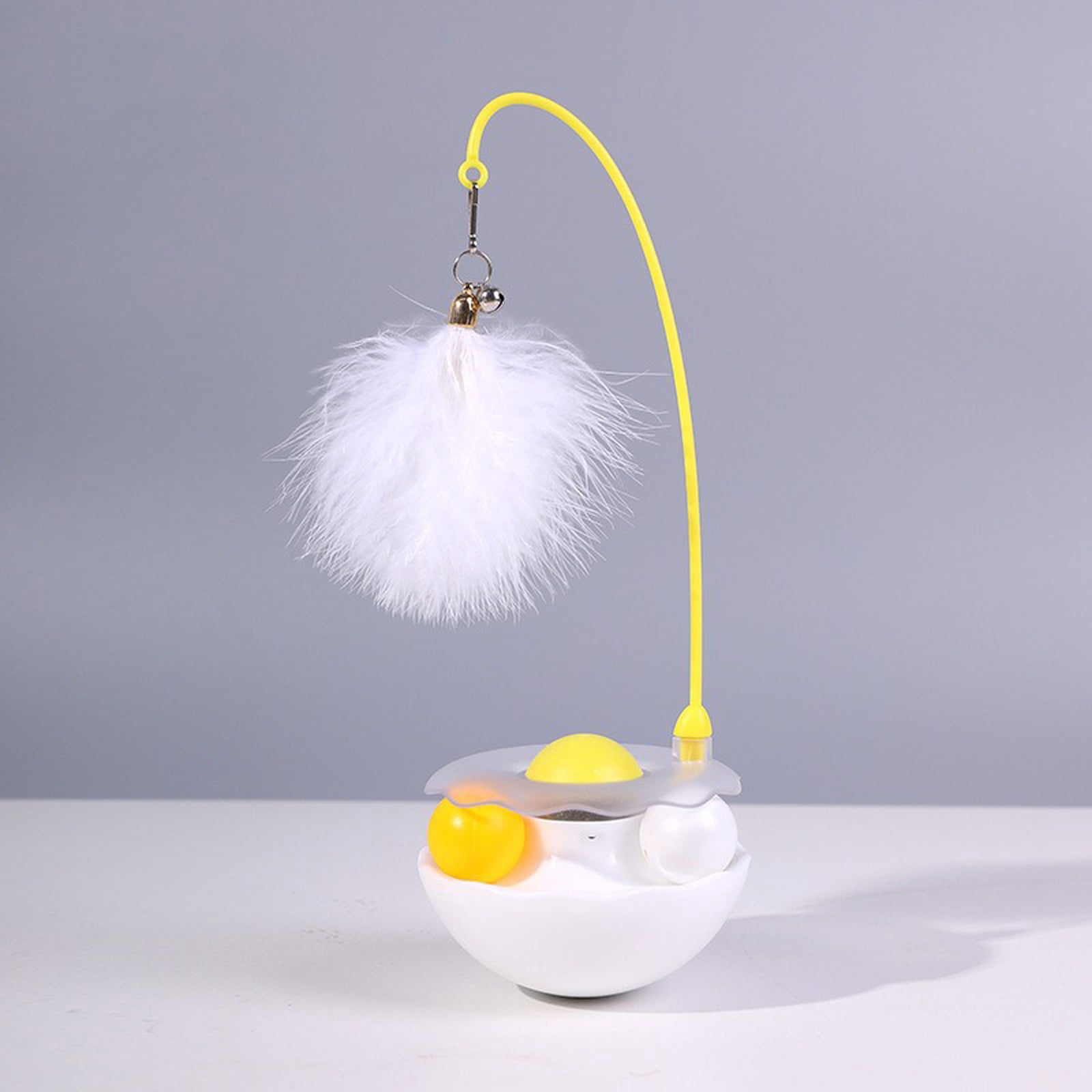 Interactive Cat Toy with Rolling Ball Track - Teaser Wand with Catnip ...