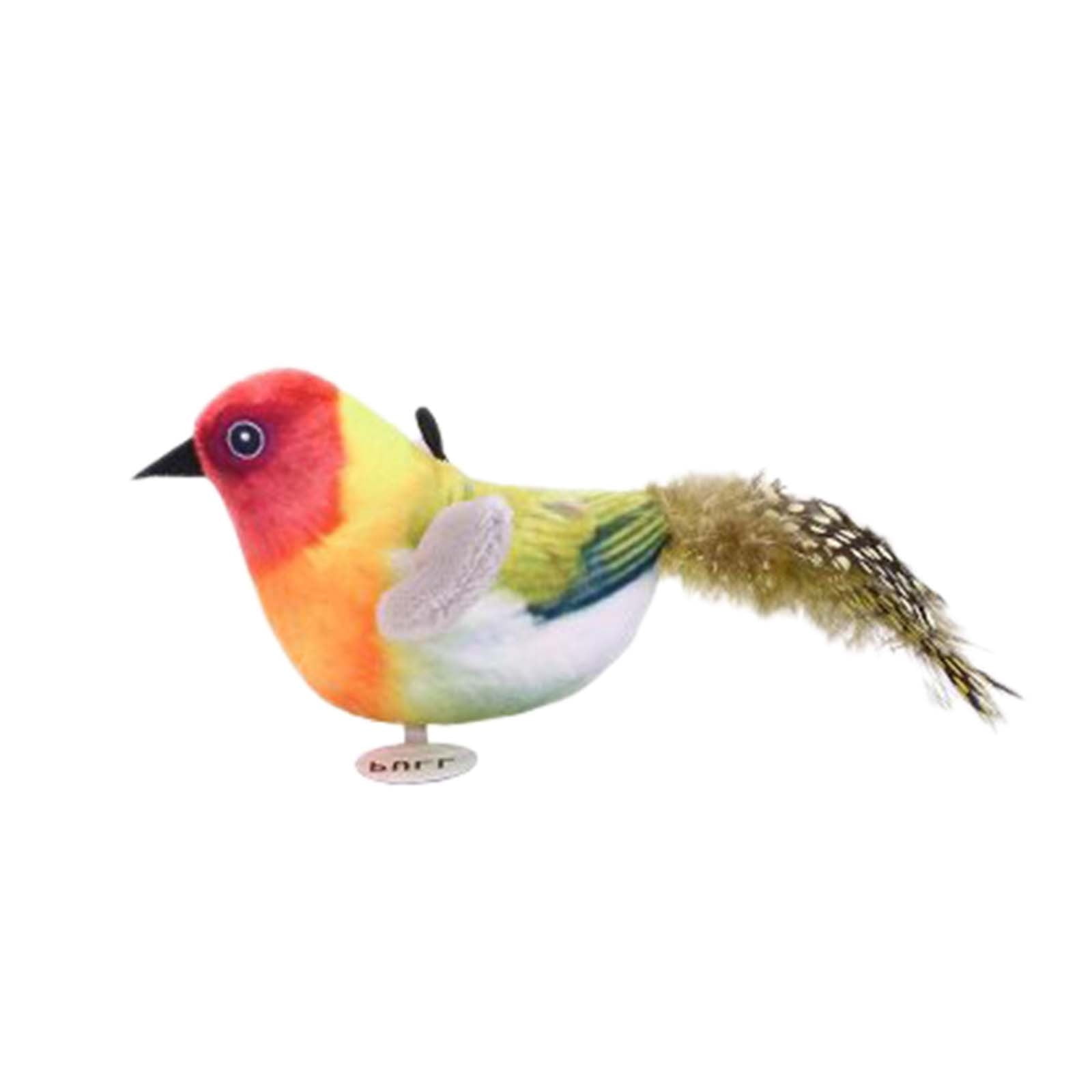 Interactive Cat Toy with Squeaky Bird Natural Chirping Sound Catmint ...