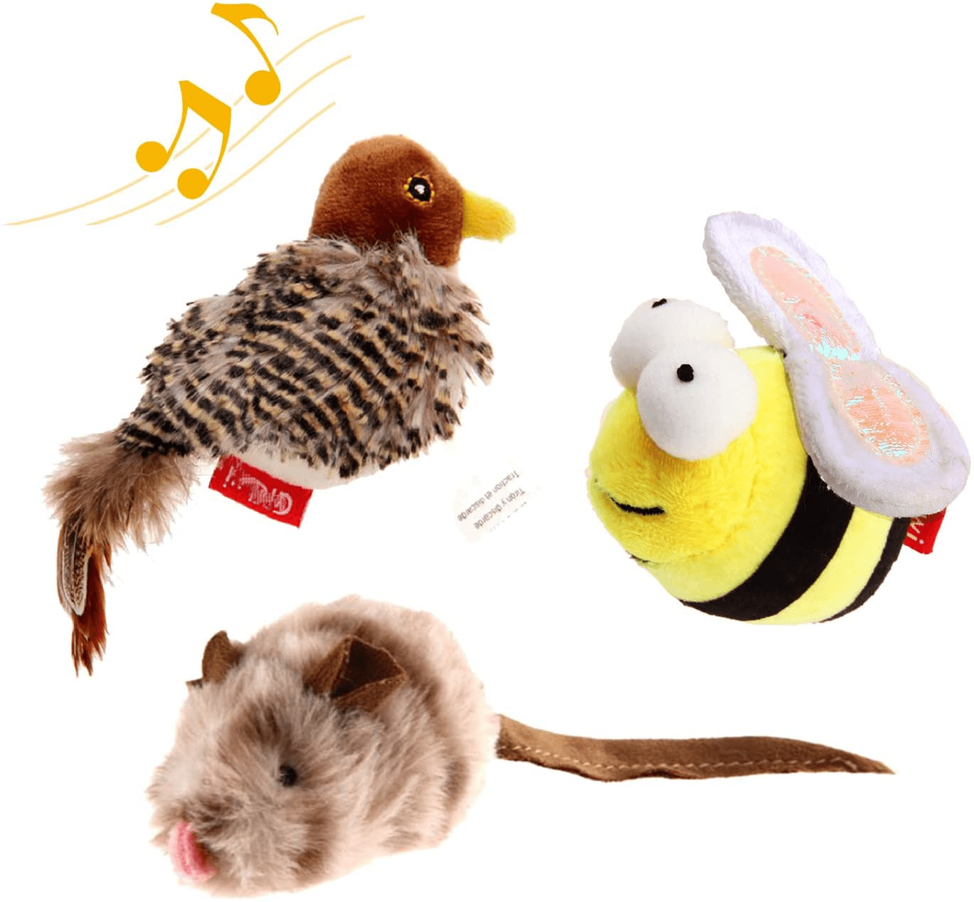 Interactive Cat Toys Animal Sound Interactive Squeaking Cat Toys Melody ...