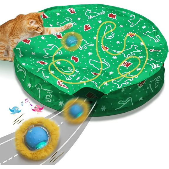 Interactive Cat Toys Ball Fast Rolling in Pocket, Motion Activate ...