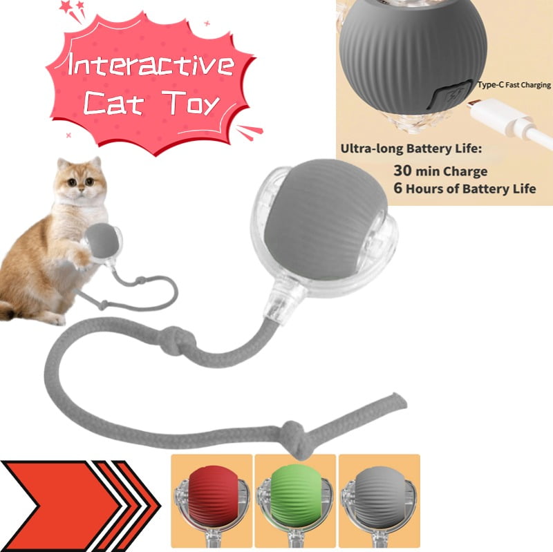 Interactive Cat Toys Balls Cat Toys Interactive 2025 Upgraded Electric ...