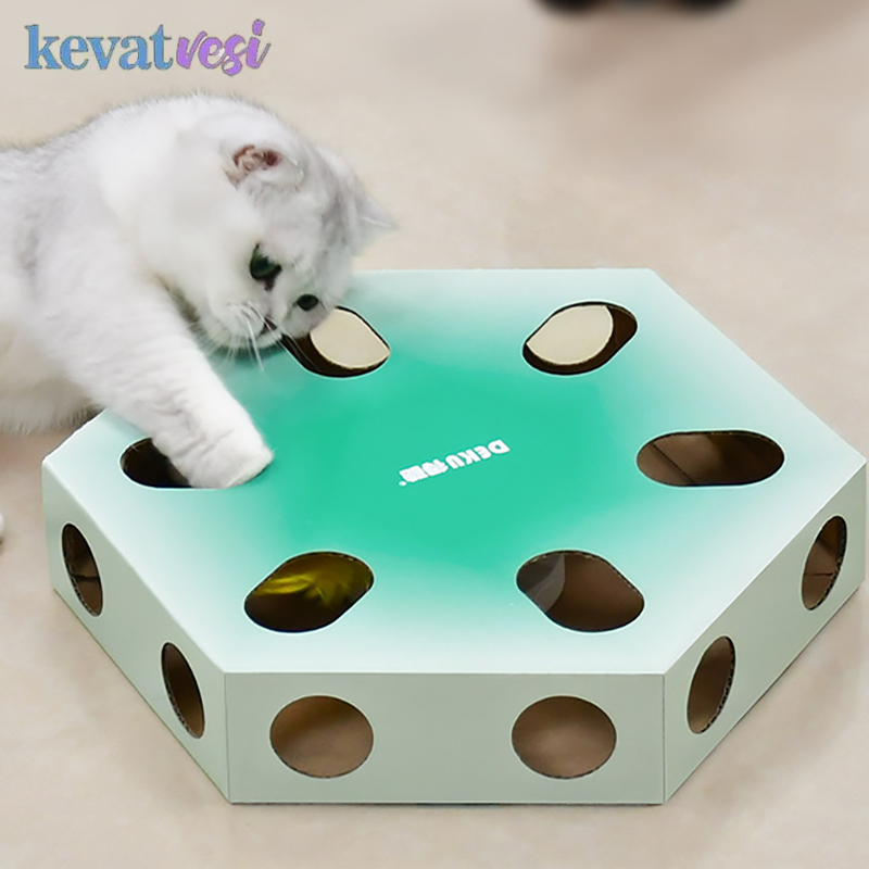 Interactive Cat Toys Electric Cat Magic Box Toy Funny Pet Teasing Toy ...