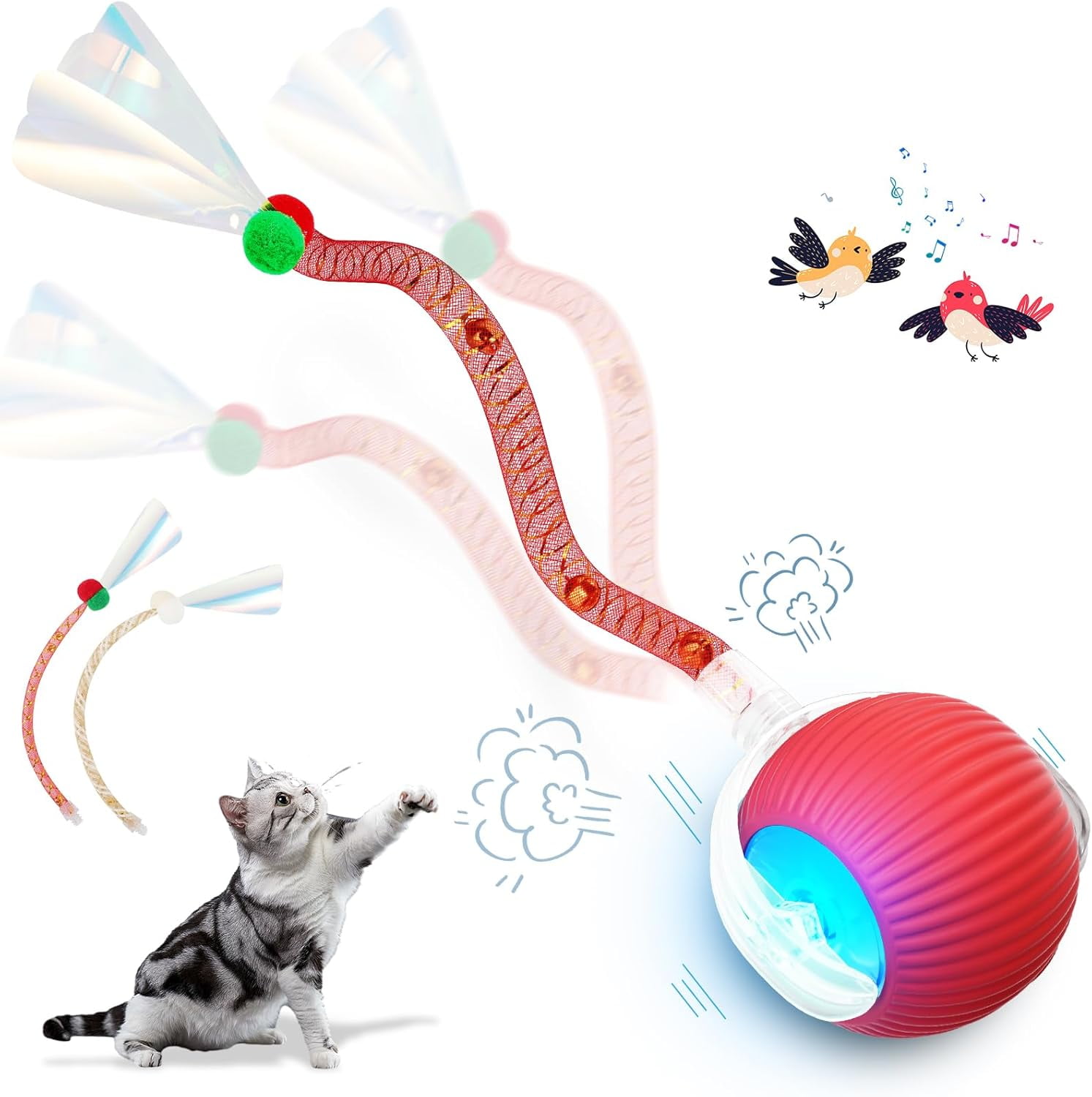 Interactive Cat Toys for Indoor Cats, 2025 New Generation Interactive ...