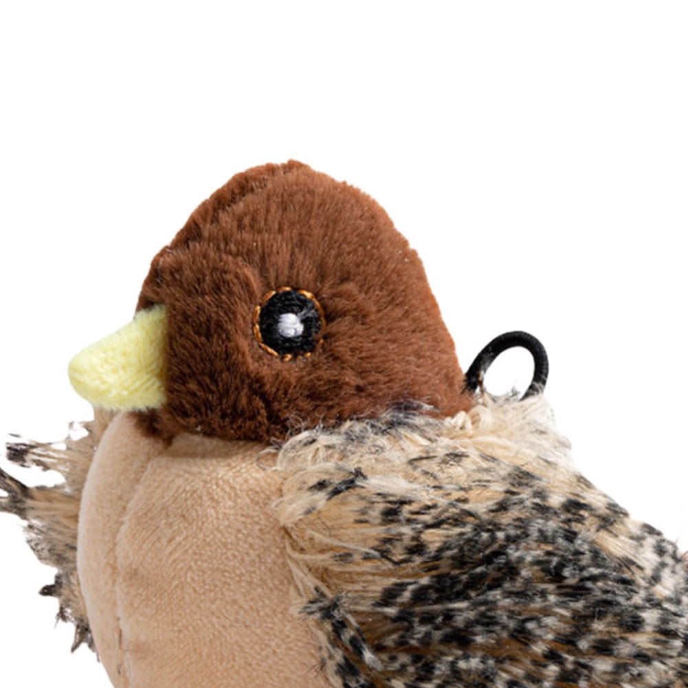 Interactive Cat Toys Kitten Chirping Bird Toys Plush Cats Pets Teasing ...
