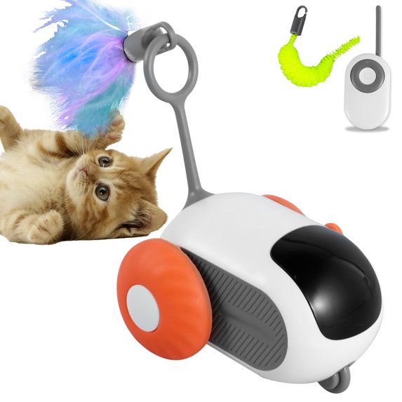 Interactive Cat Toys Remote Control Cat Toy USB Rechargeable Automatic ...