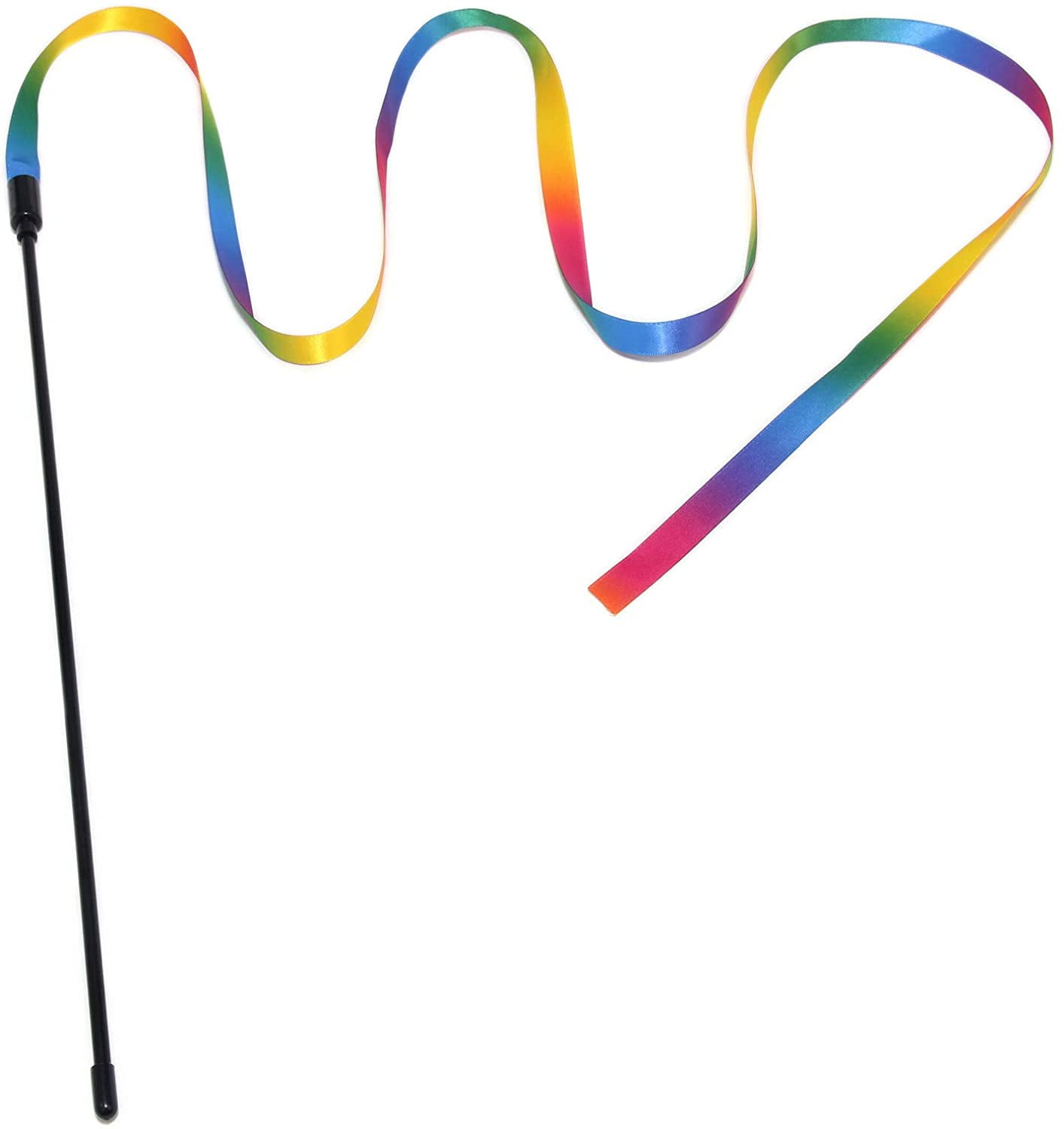 Interactive Cat Toys Teaser Rainbow Wand String - 1 PackC - Walmart.com